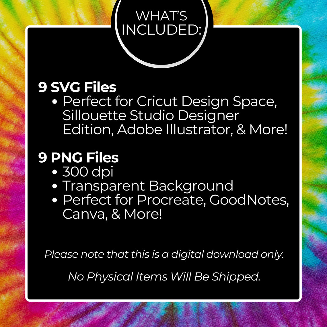 70's Hippie SVG PNG Bundle: 9 Retro Colorful Images Perfect for ...