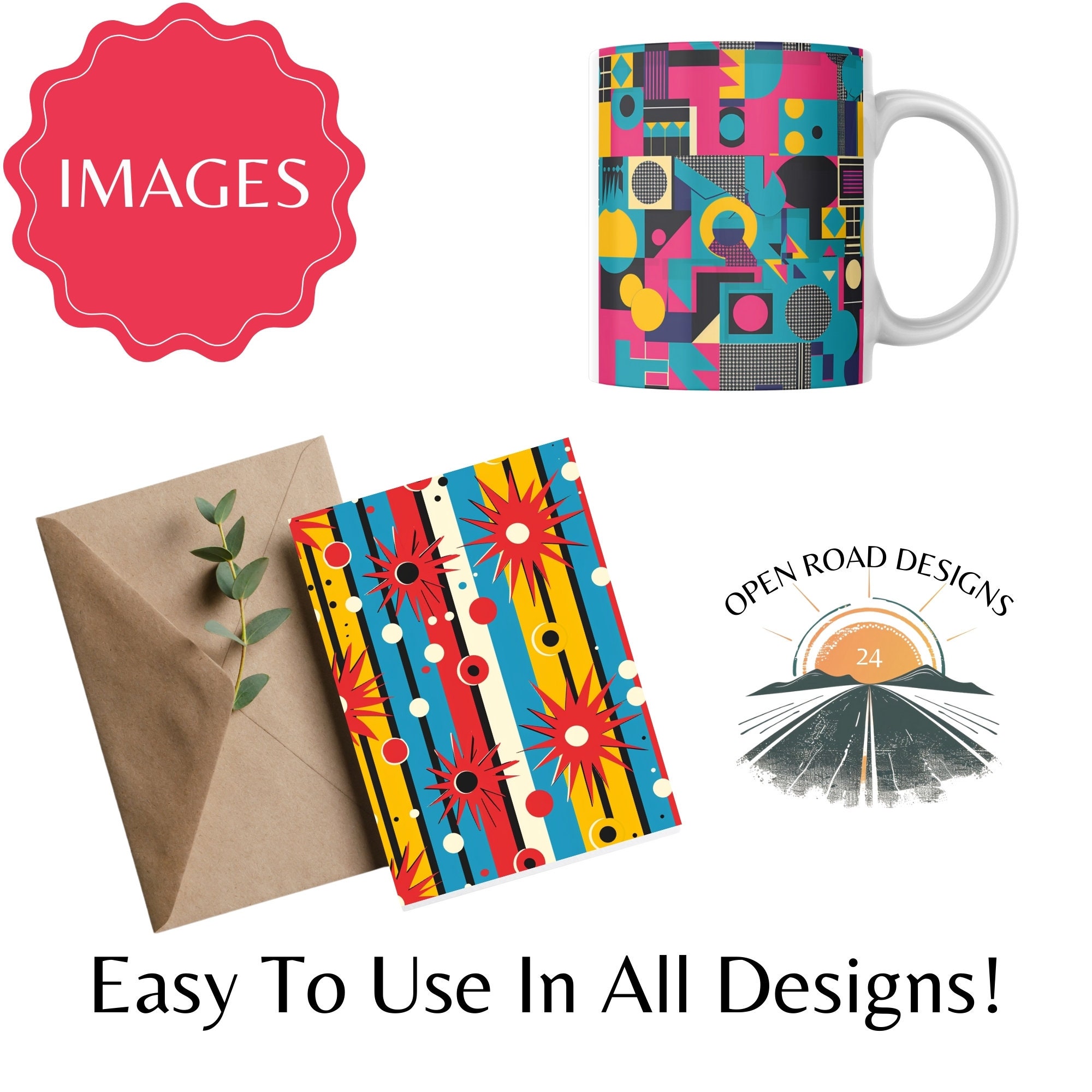 Retro Revival Seamless Patterns Vintage 80s and 90s Aesthetics, Bold ...