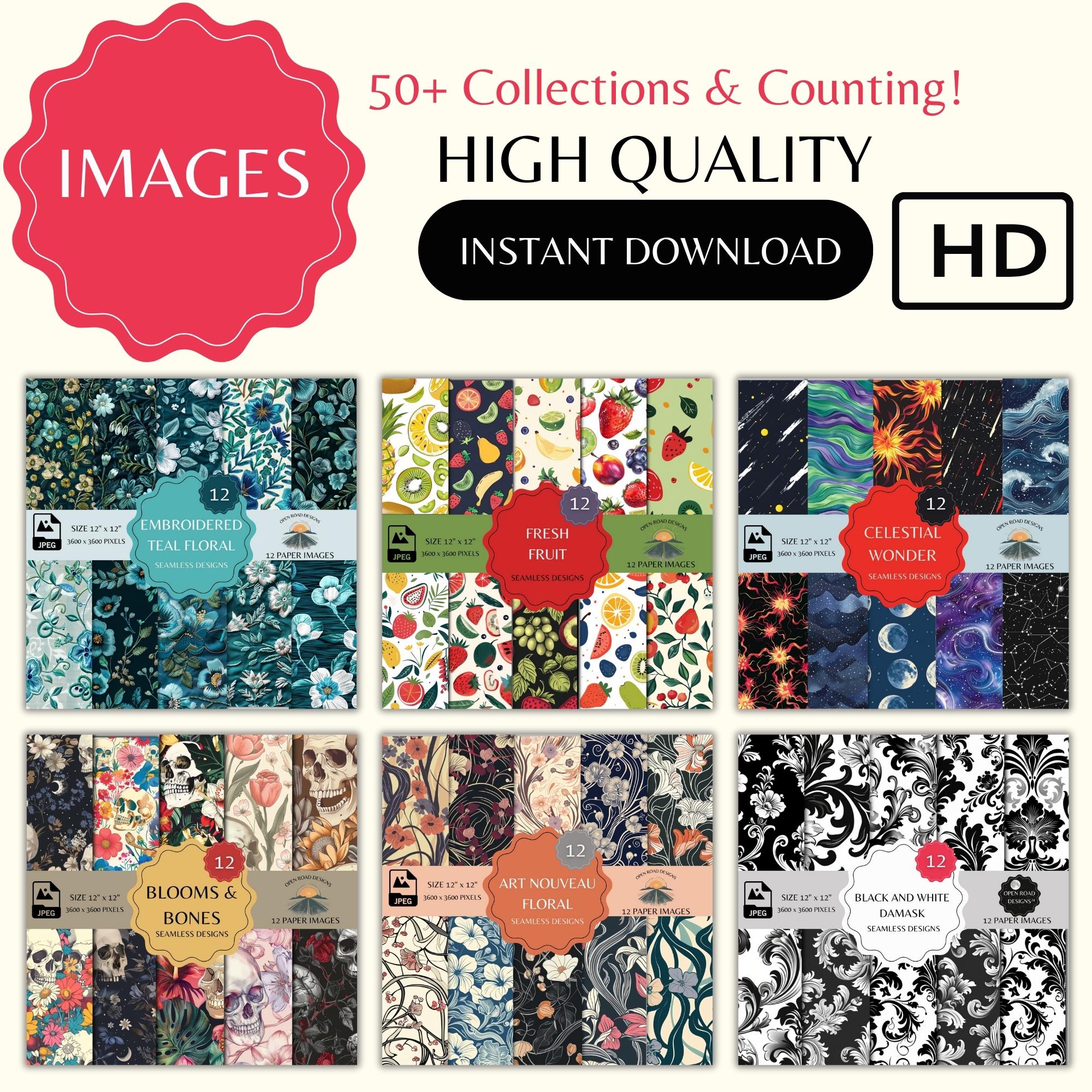 Seamless Pattern Bundle | Whole Shop | 600+ Digital Papers & Growing ...