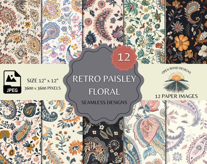 Nordic Flowers Minimalist Seamless Pattern Designs | Digital Paper for ...