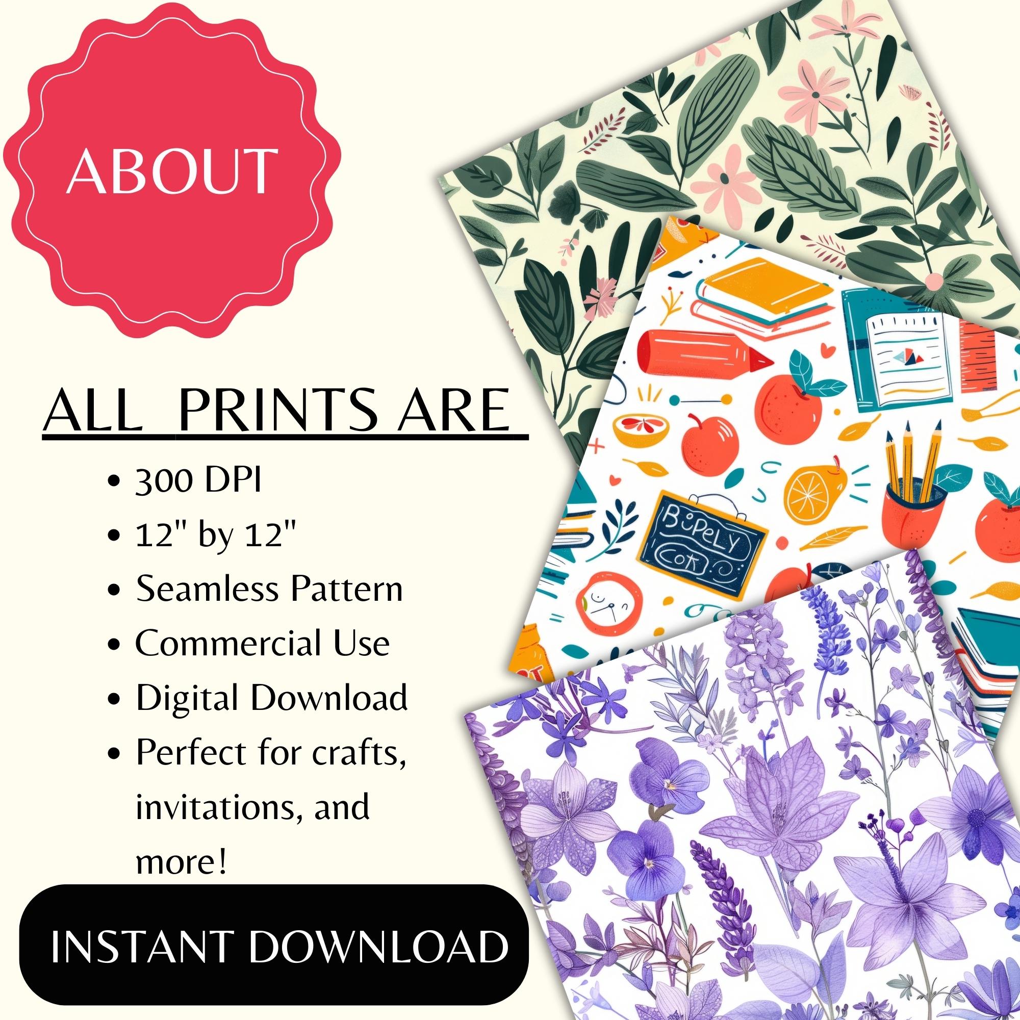 Seamless Pattern Bundle | Whole Shop | 600+ Digital Papers & Growing ...