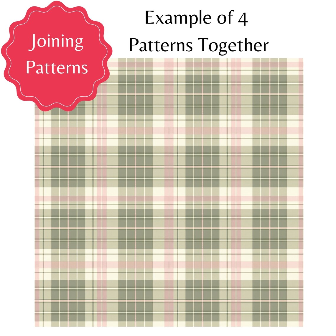 Sage Green Plaid Seamless Pattern Collection - Unique Designs for ...