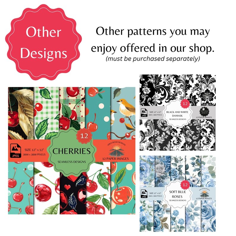 Spring Floral Blooms Seamless Pattern | Repeating File for Fabric ...
