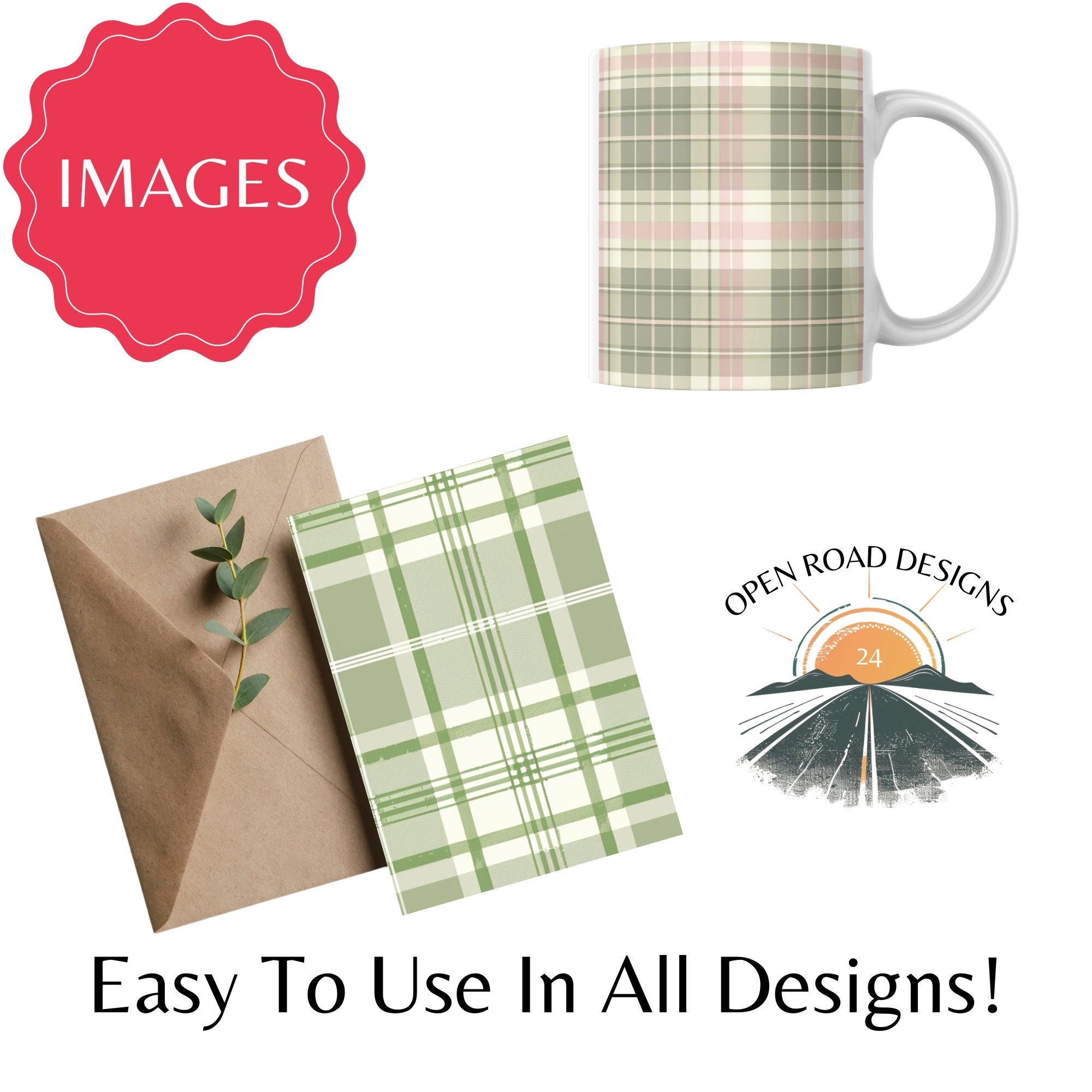 Sage Green Plaid Seamless Pattern Collection - Unique Designs for ...