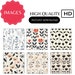 Nordic Flowers Minimalist Seamless Pattern Designs | Digital Paper for ...