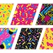 Memphis Design Seamless Pattern | Retro Pop Culture Digital Paper and ...
