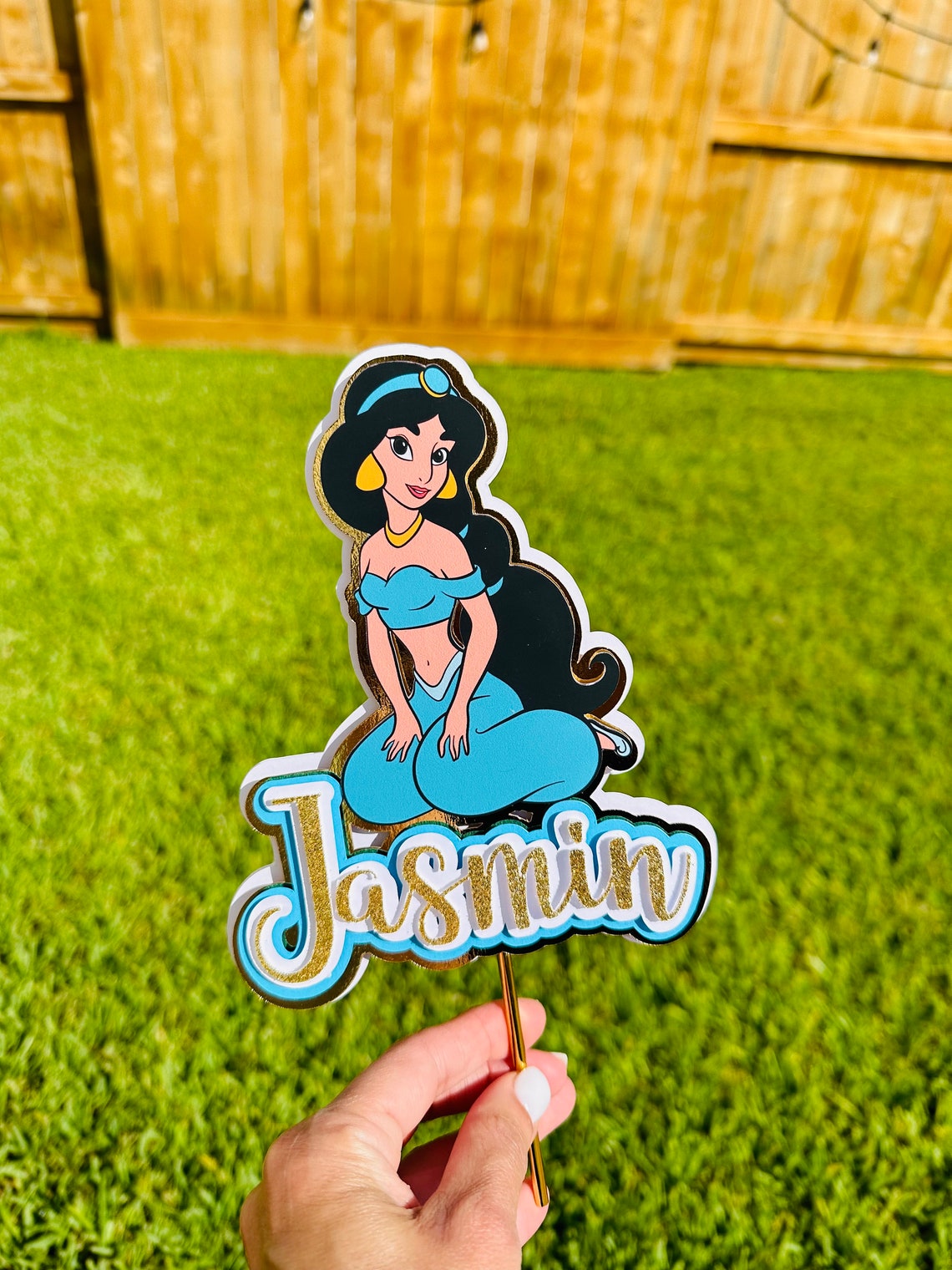 Jasmin Cake Topper/ Princess Cake Topper/ Custom Cake Topper - Etsy