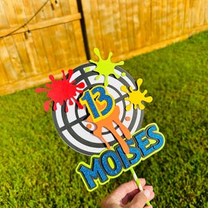 Paint Ball Cake Topper/ Custom Cake Topper - Etsy