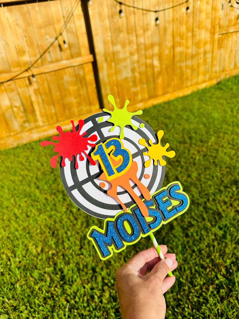 Paint Ball Cake Topper/ Custom Cake Topper - Etsy