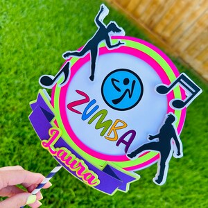 Zumba Cake Topper/ Custom Cake Topper/ Dance Cake Topper - Etsy