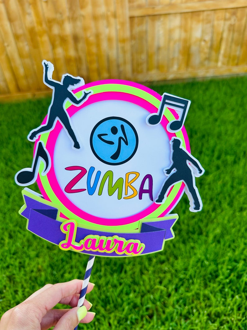 Zumba Cake Topper/ Custom Cake Topper/ Dance Cake Topper - Etsy