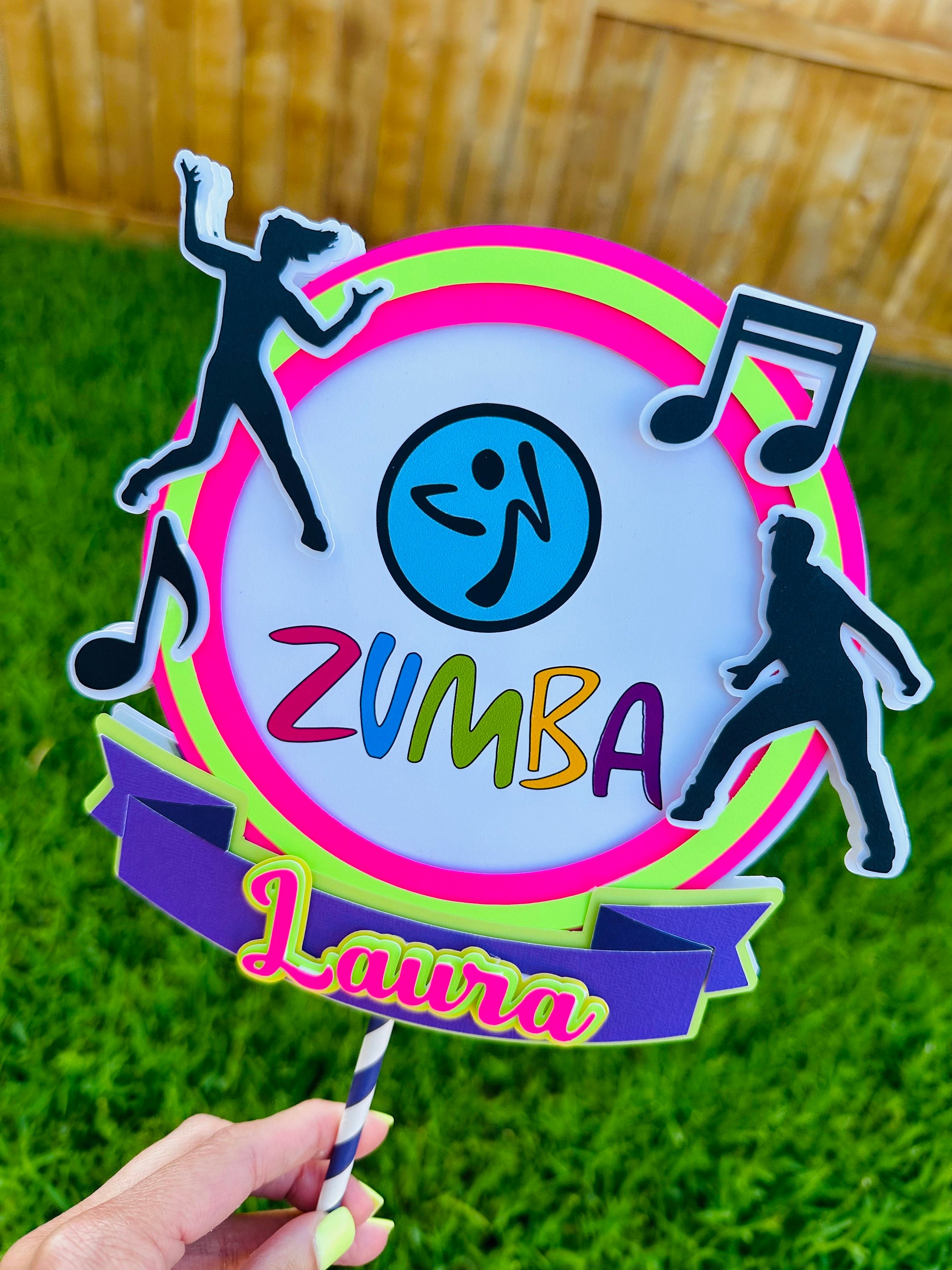 Zumba Cake Topper/ Custom Cake Topper/ Dance Cake Topper - Etsy