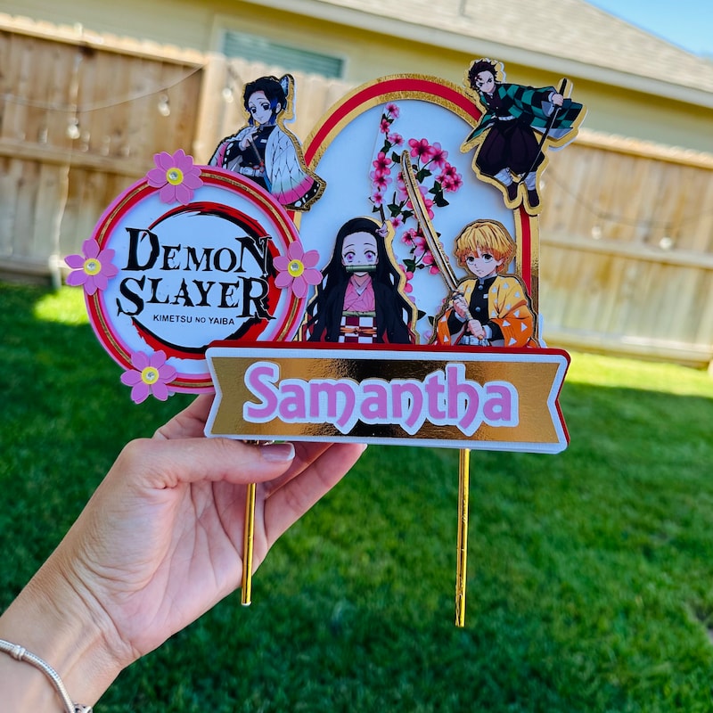 Demon Slayer Cake Topper - Etsy