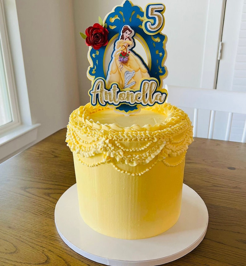 Belle Cake Topper - Etsy