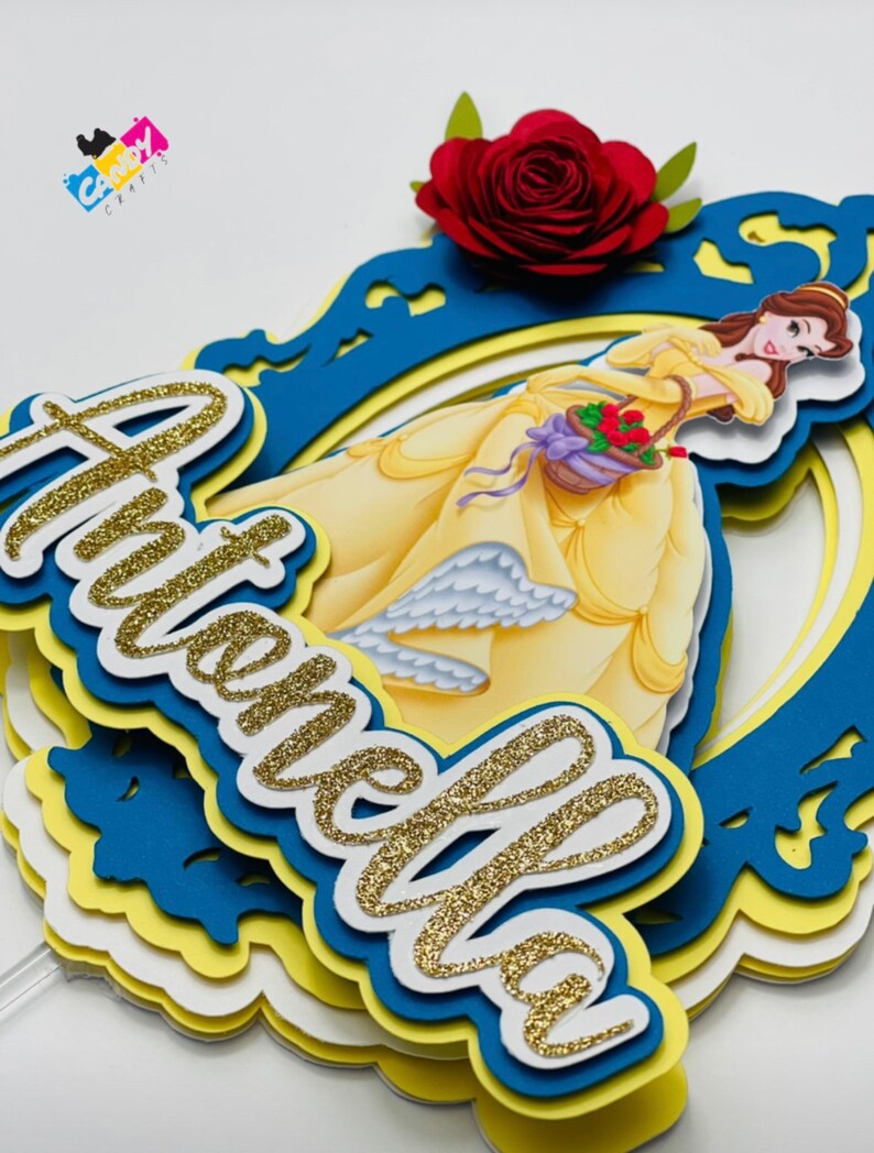 Belle Cake Topper - Etsy