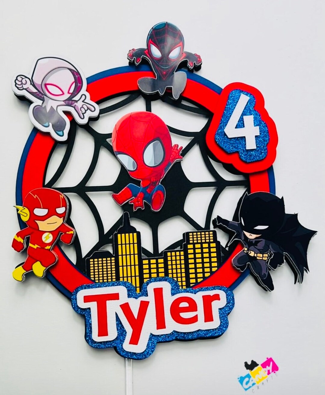 Spiderman Cake Topper/ Batman Cake Topper/ Custom Cake Topper - Etsy