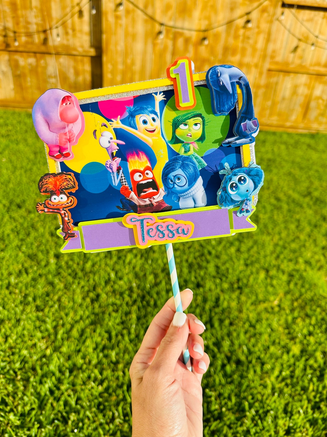 Insideout Cake Topper/ Joy Cake Toppr/ Sadness Cake Topper - Etsy