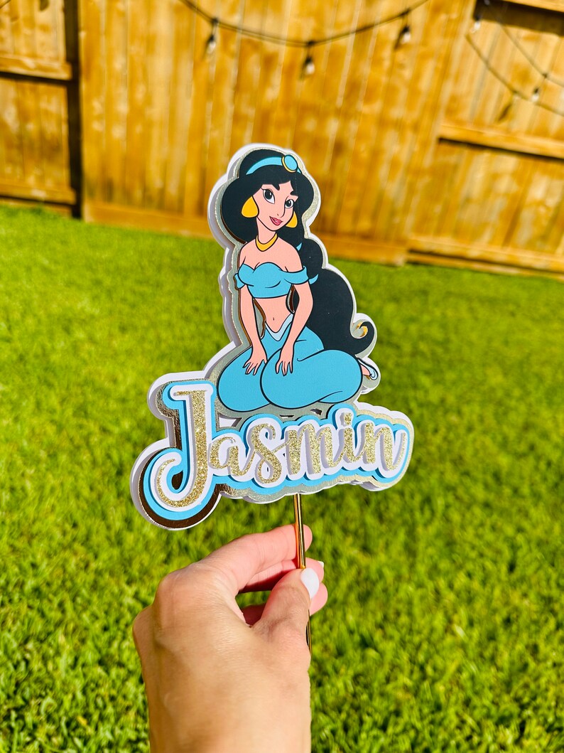 Jasmin Cake Topper/ Princess Cake Topper/ Custom Cake Topper - Etsy