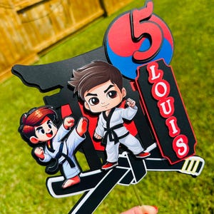 Karate Cake Topper - Etsy