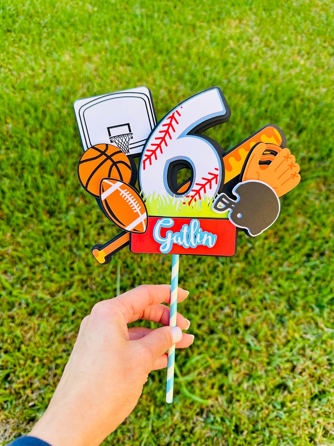 All Sports Cake Topper - Etsy