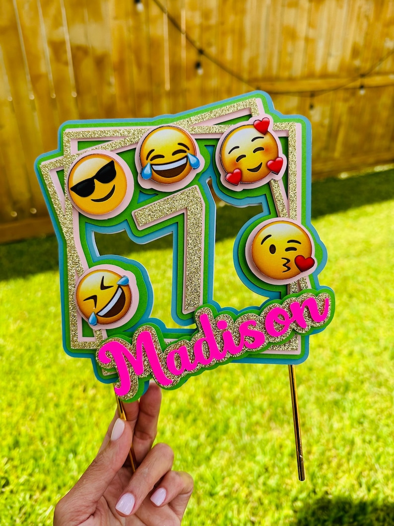 Emoji Cake Topper/ Custom Cake Topper - Etsy