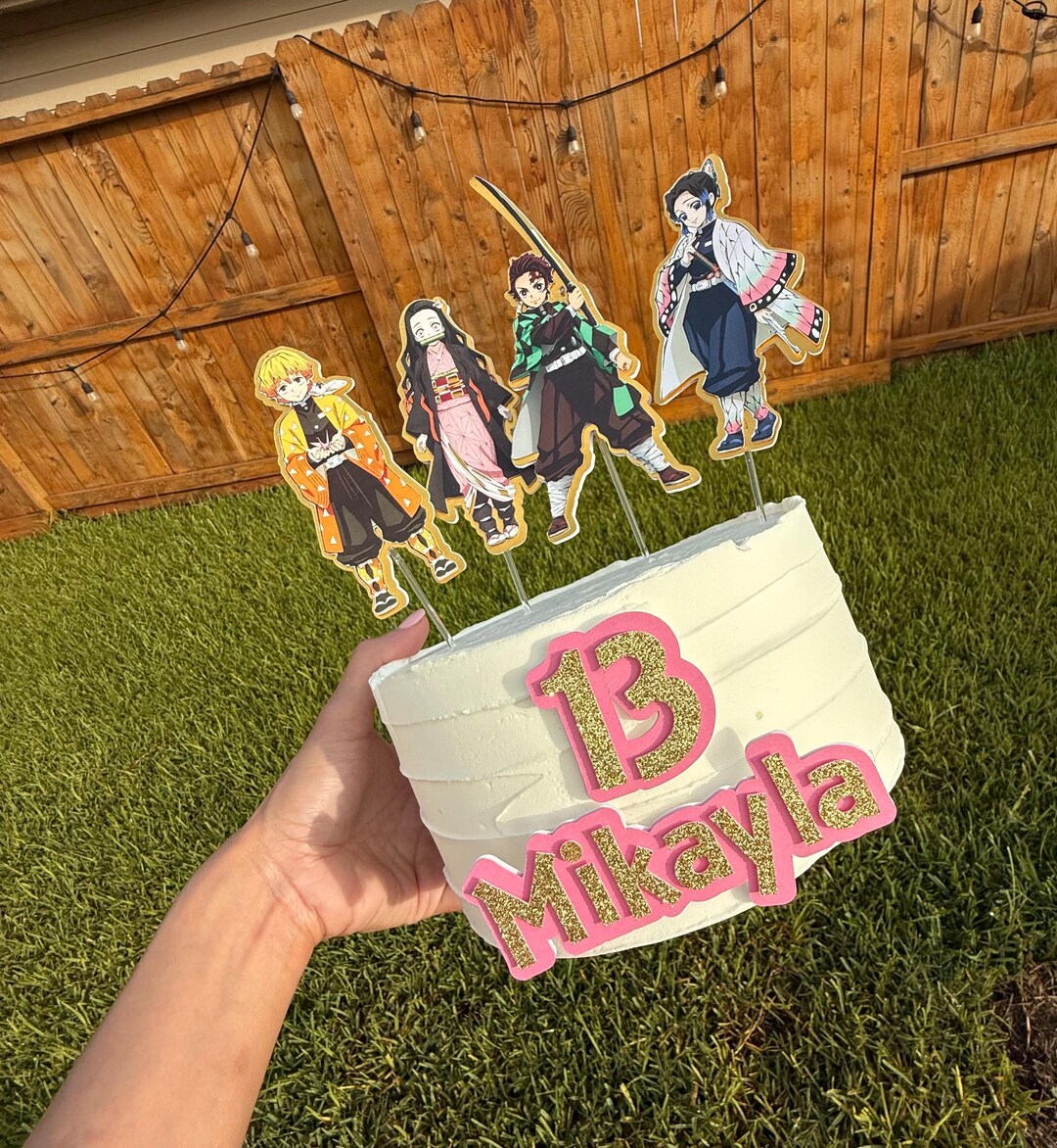 Demond Slayer Cake Topper/ Custom Cake Topper - Etsy