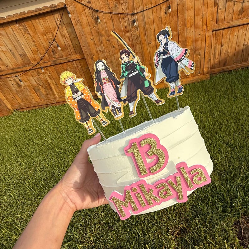 Demon Slayer Cake - Etsy