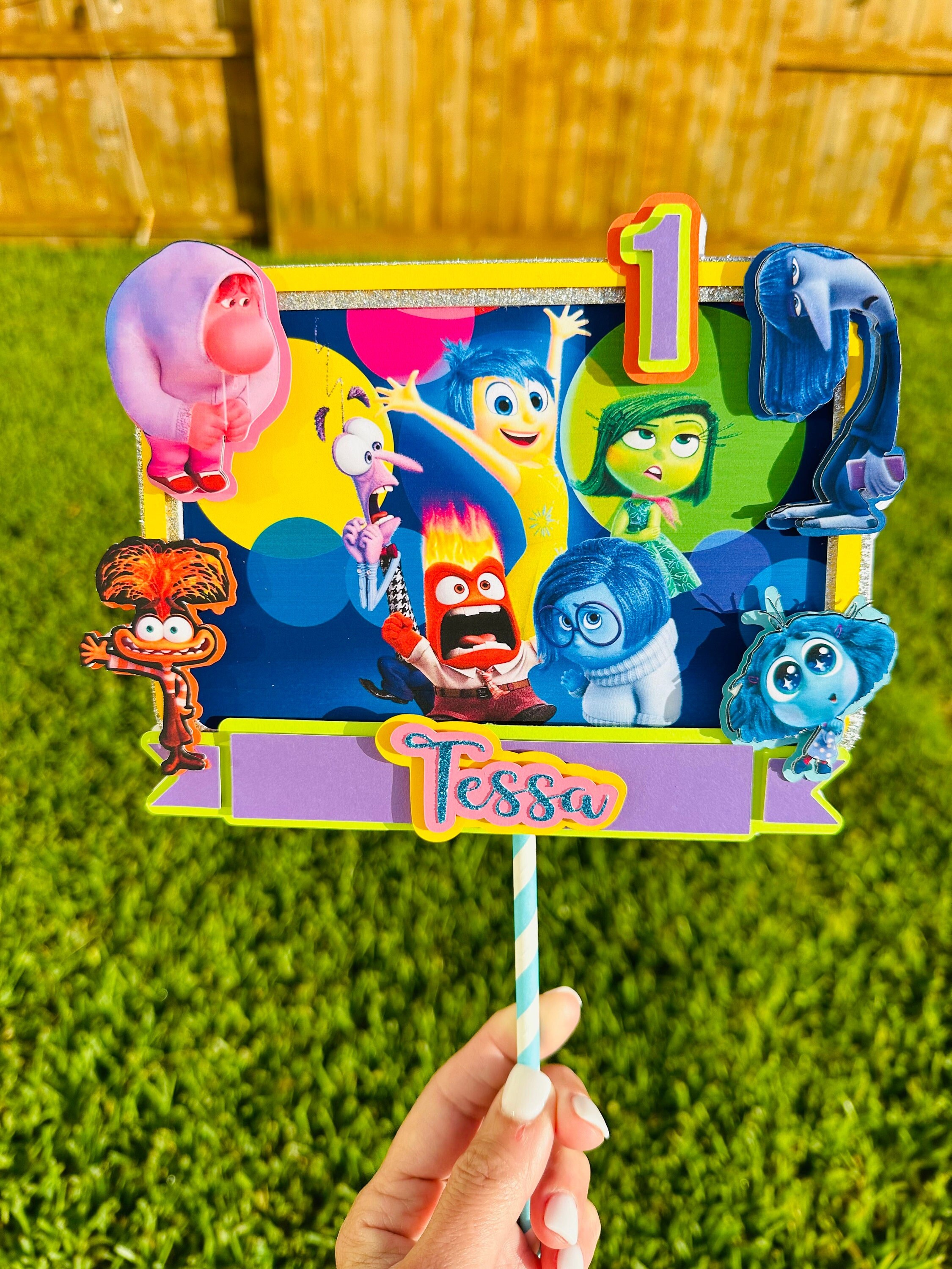 Insideout Cake Topper/ Joy Cake Toppr/ Sadness Cake Topper - Etsy