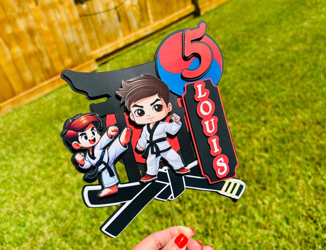 Taekwondo Cake Topper/ Karate Cake Topper/ Custom Cakr Topper - Etsy