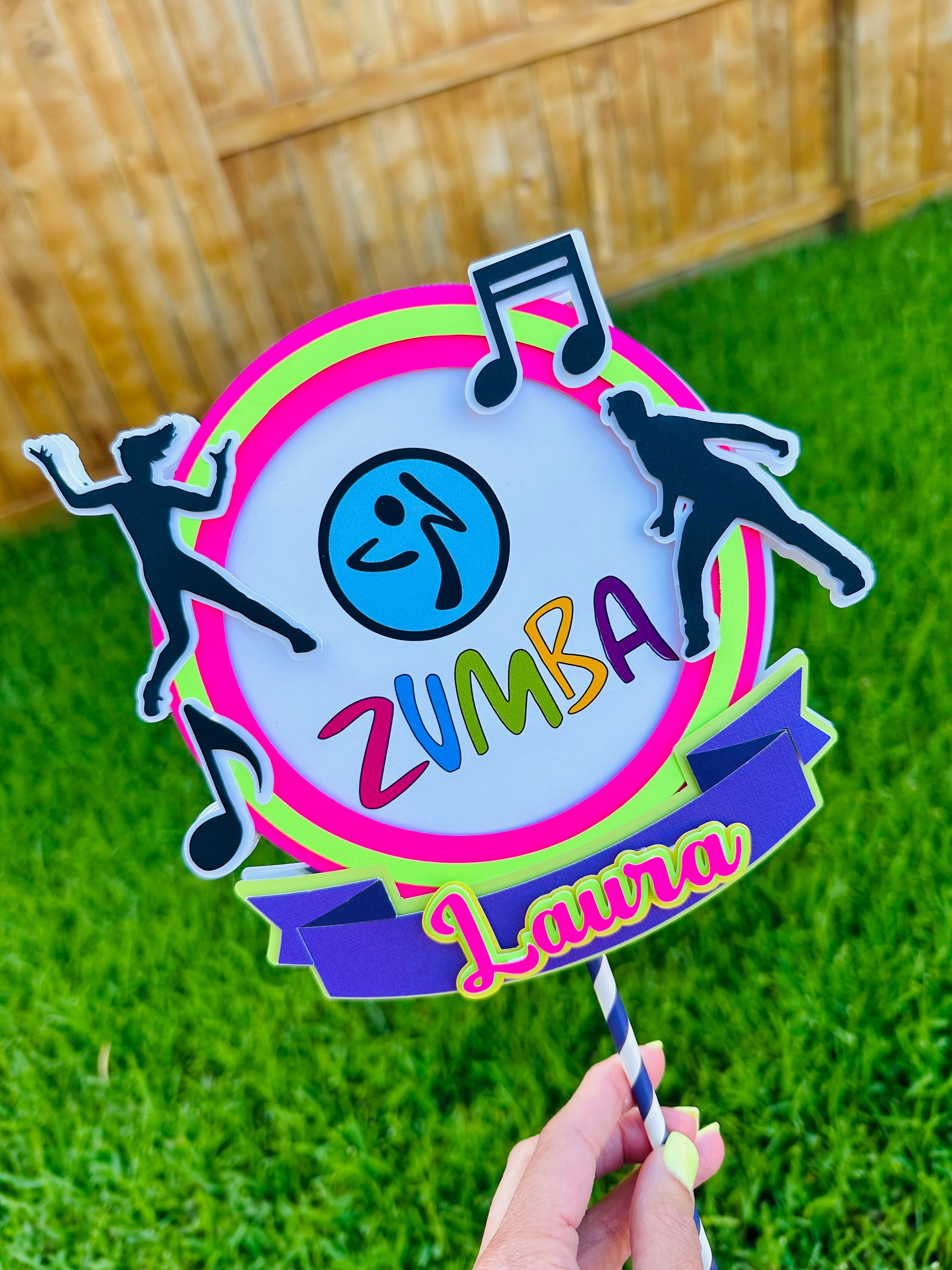 Zumba Cake Topper/ Custom Cake Topper/ Dance Cake Topper - Etsy