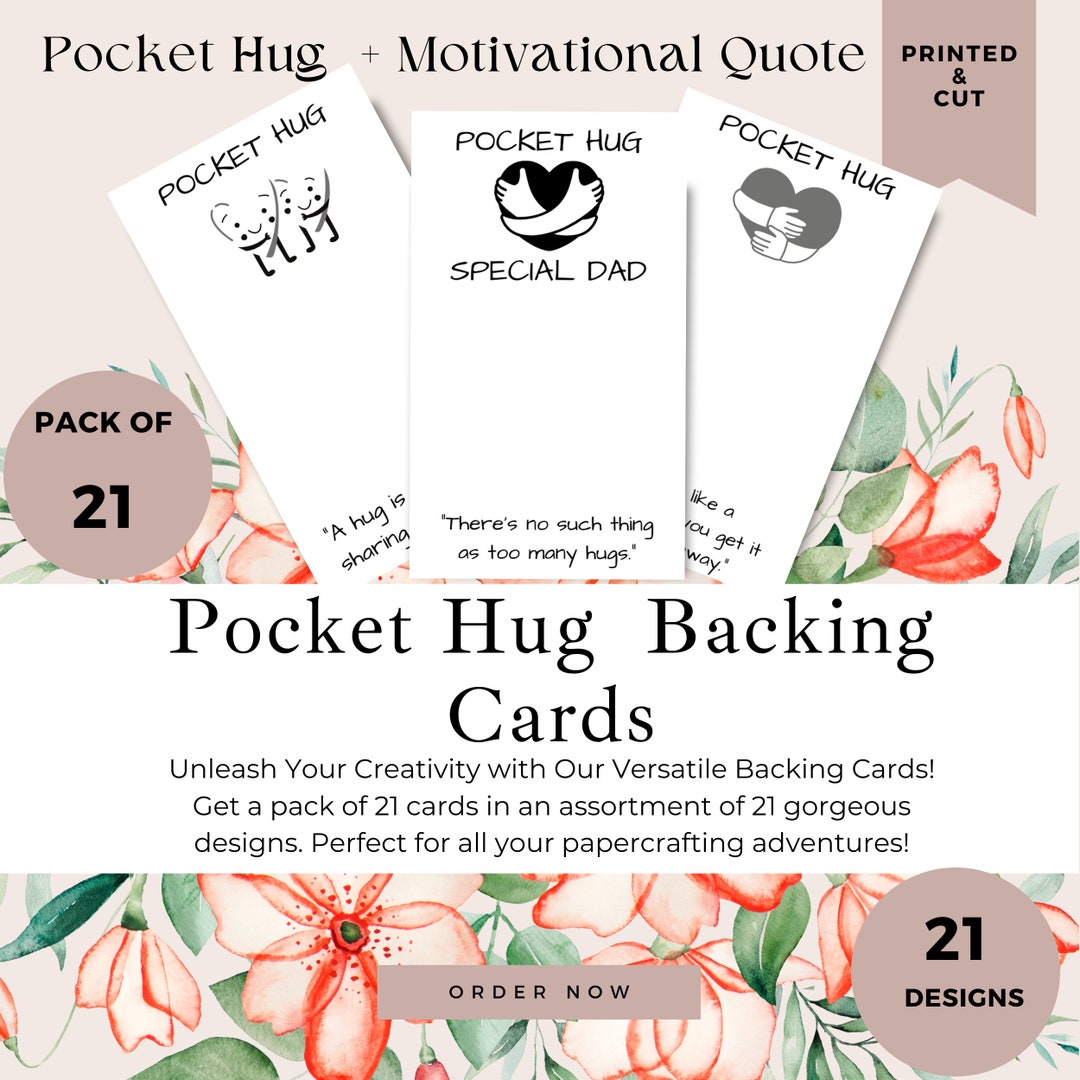 Heartwarming Pocket Hug Cards (21 Pack) - Perfect Tokens for Loved Ones ...
