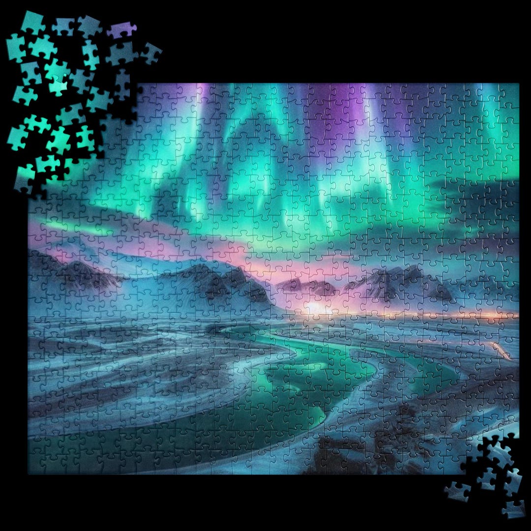 Aurora Borealis Puzzle | Northern Lights Puzzle | 520 & 252 Piece ...