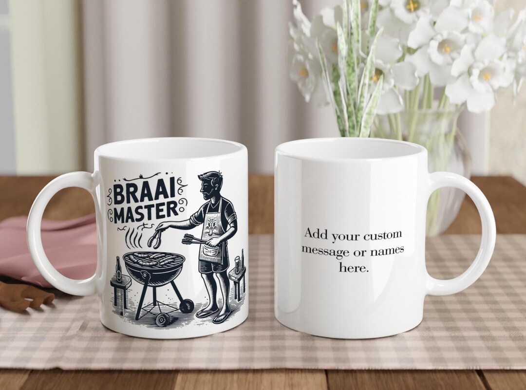 Funny Braai Master Mug: South African Grill King Coffee Cup - Etsy