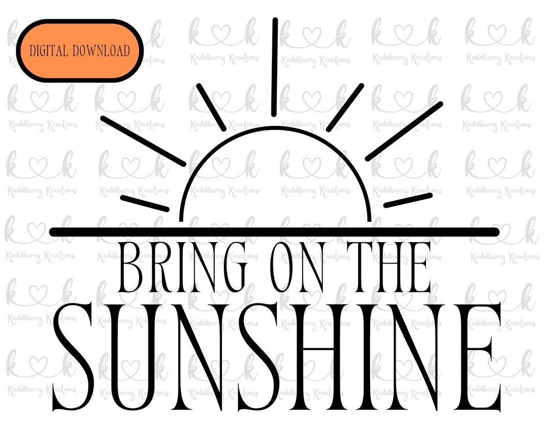 Bring on the Sunshine PNG Summer Png, Bright Png, Sunshine Png ...