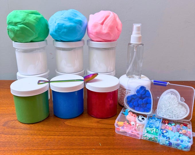 Ultimate Slime Lab: Custom DIY Slime Making Kit With 6 Colorful Slimes ...