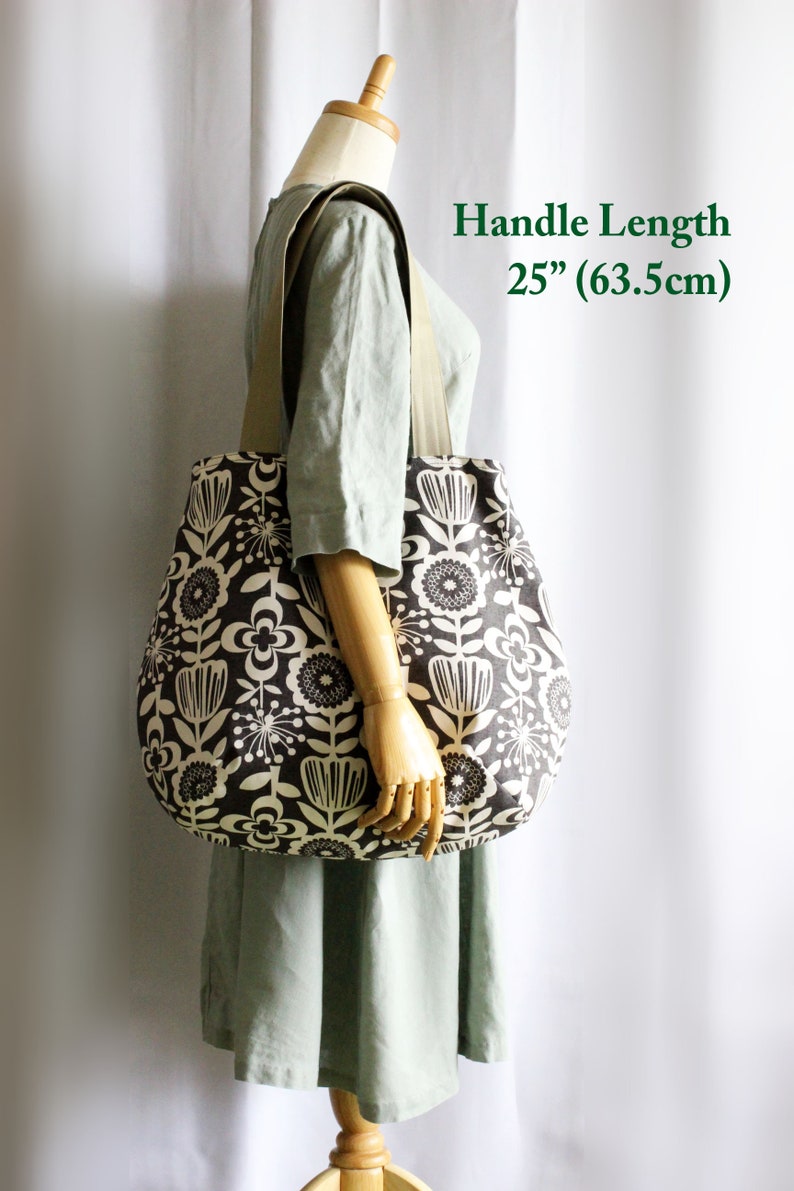 Japanese Tote Bag, Reversible Hobo Bag, Large Handbag, Shoulder Bag ...