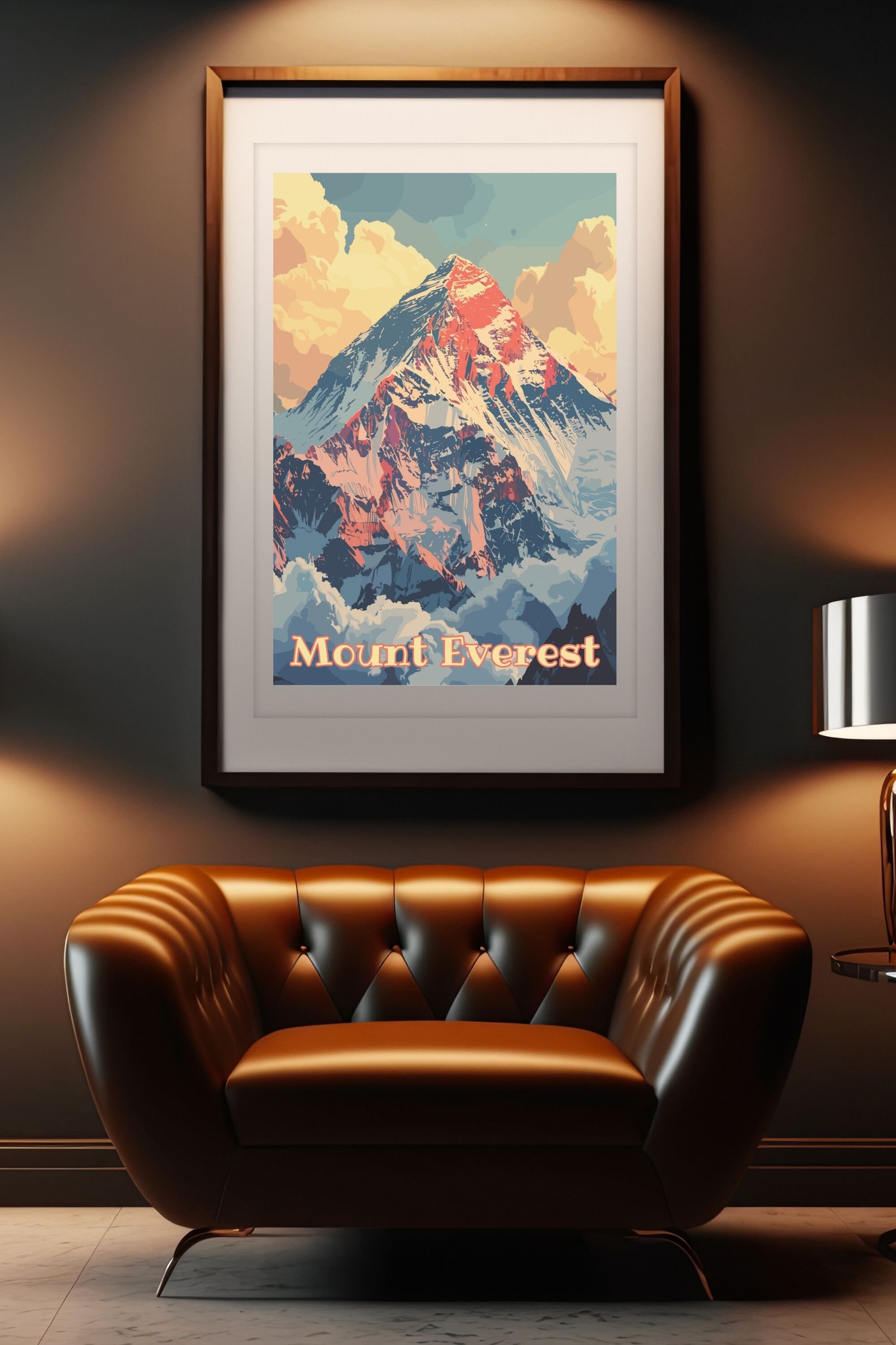 Mt Everest, Mountain Poster, Everest Poster, Mount Everest Poster ...