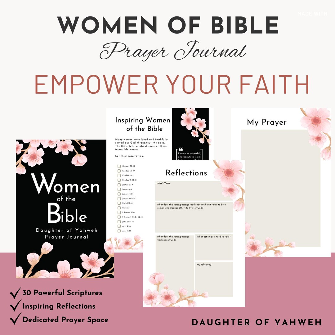 Women of the Bible Prayer Journal, Digital Goodnotes, Journal for ...