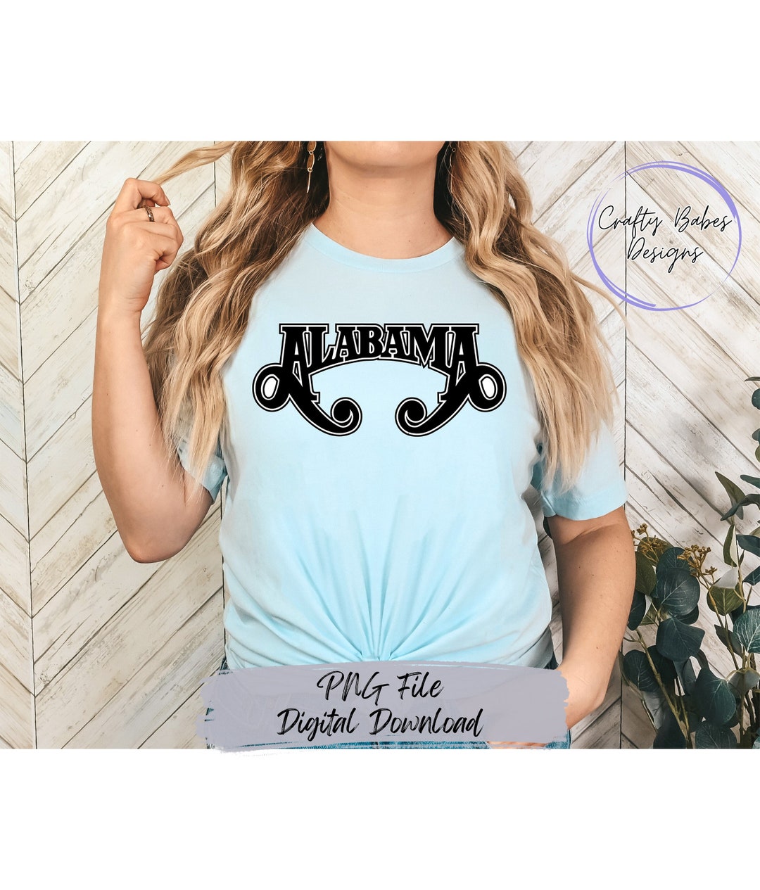 Alabama Black & White Design PNG File Cutting File Band Merch Country ...