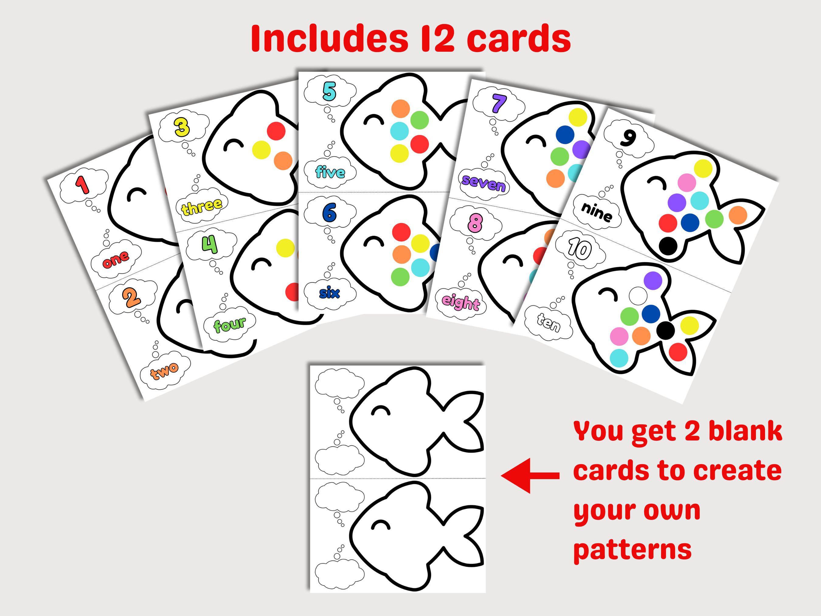 Color Matching Activity, Counting Game for Preschooler, Color ...