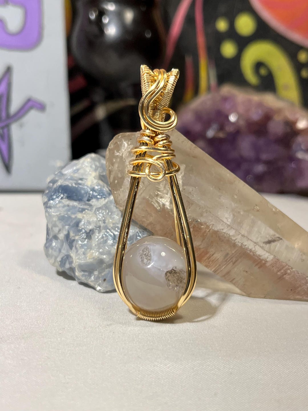 Og Fidget Pendant - Wire-wrapped Stress Relief & Meditation Jewelry - Etsy