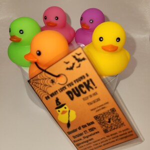 Halloween Duck Tags personalized - Etsy