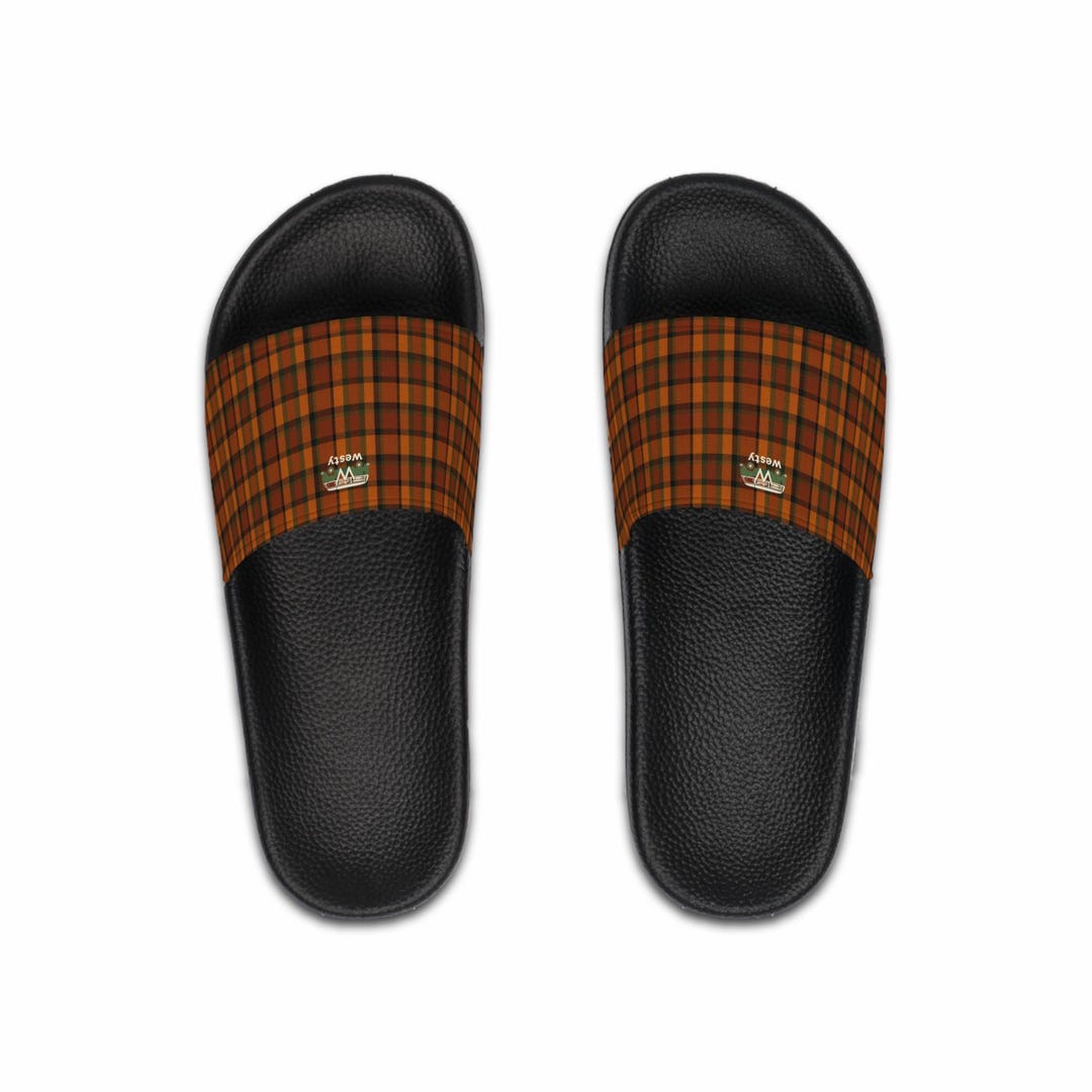 VW Microbus Slide Sandals, Retro Orange Plaid, 70s Hippie Style - Etsy