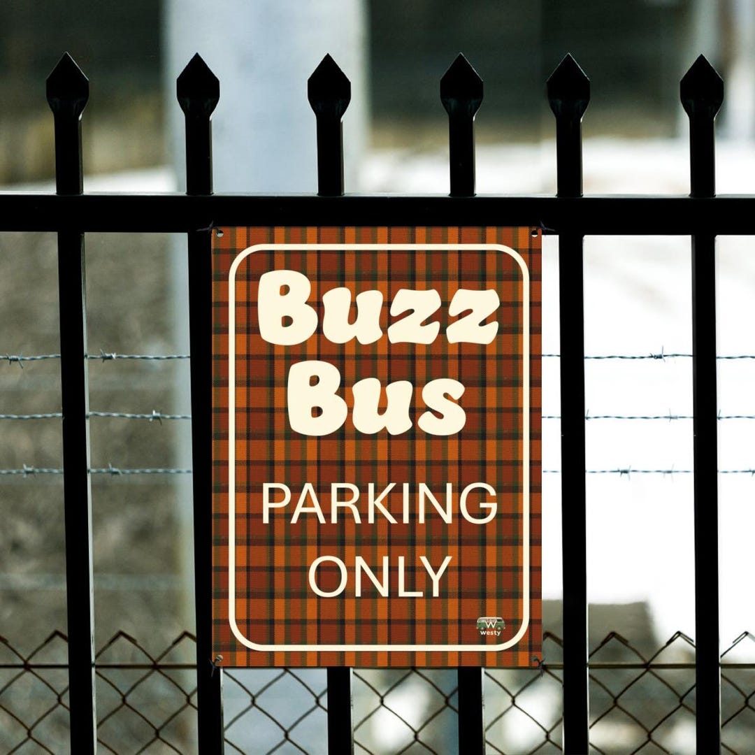 Buzz Bus Parking Sign - Etsy