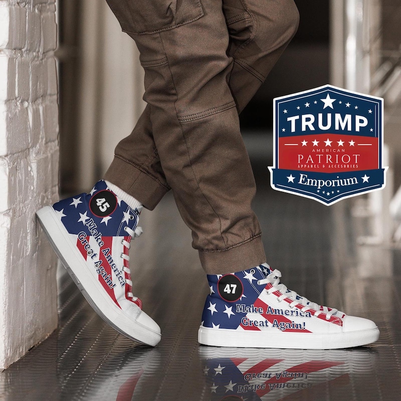 Trump Gold Sneakers - Etsy