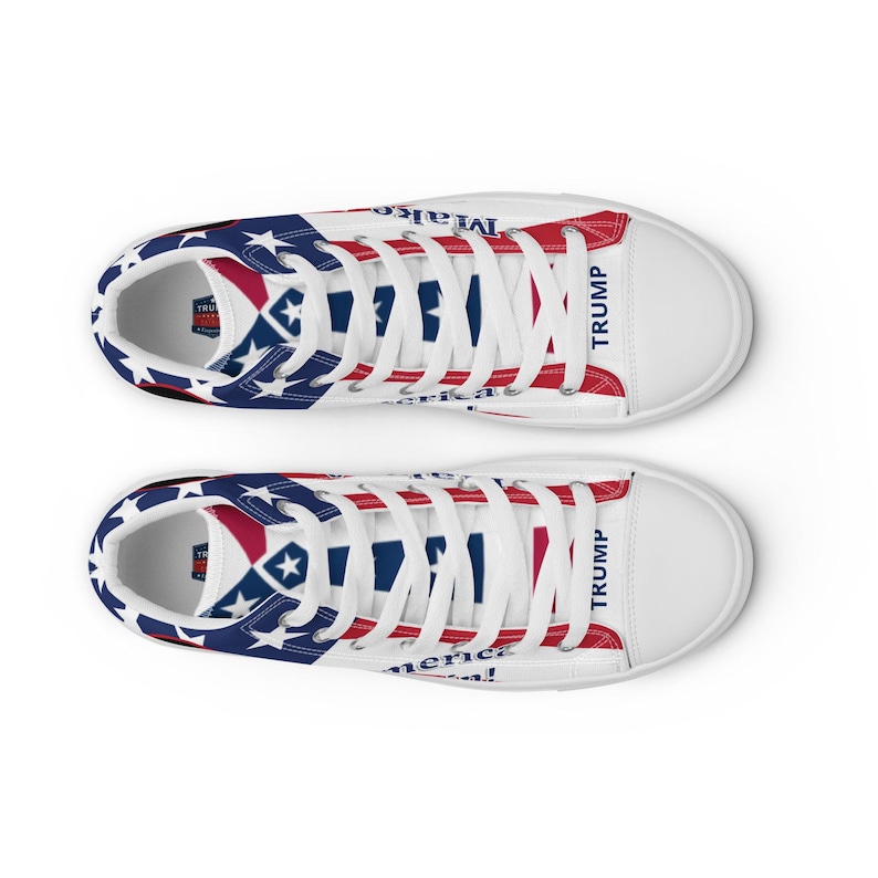 Trump 2025 Inauguration High-top Sneakers: MAGA American Flag Shoes - Etsy