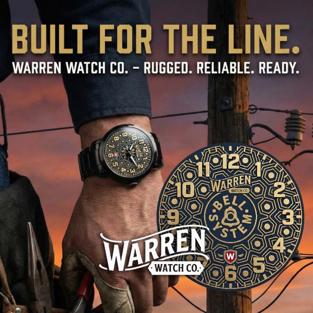 Bell Systems Manhole Cover Automatic Mechanical Watch | Black Stainless ...