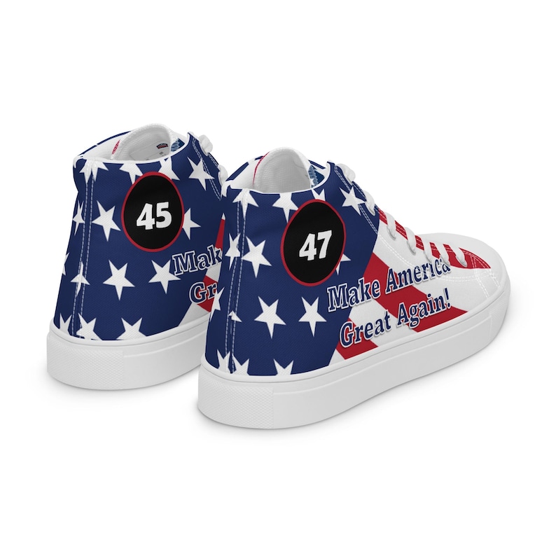 Trump 2025 Inauguration High-top Sneakers: MAGA American Flag Shoes - Etsy