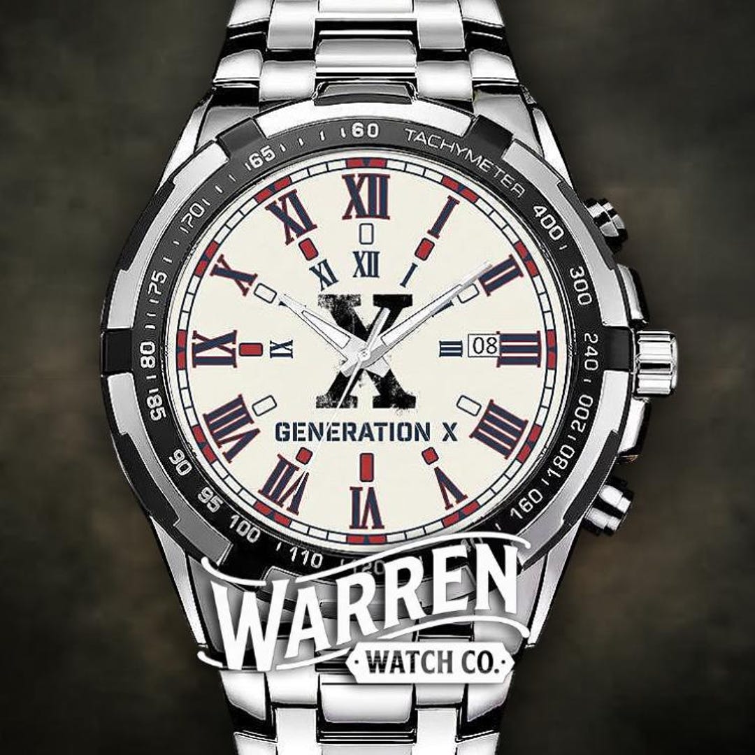 Warren Watch Co. Generation X Metal Chronograph Watch With Crystal ...