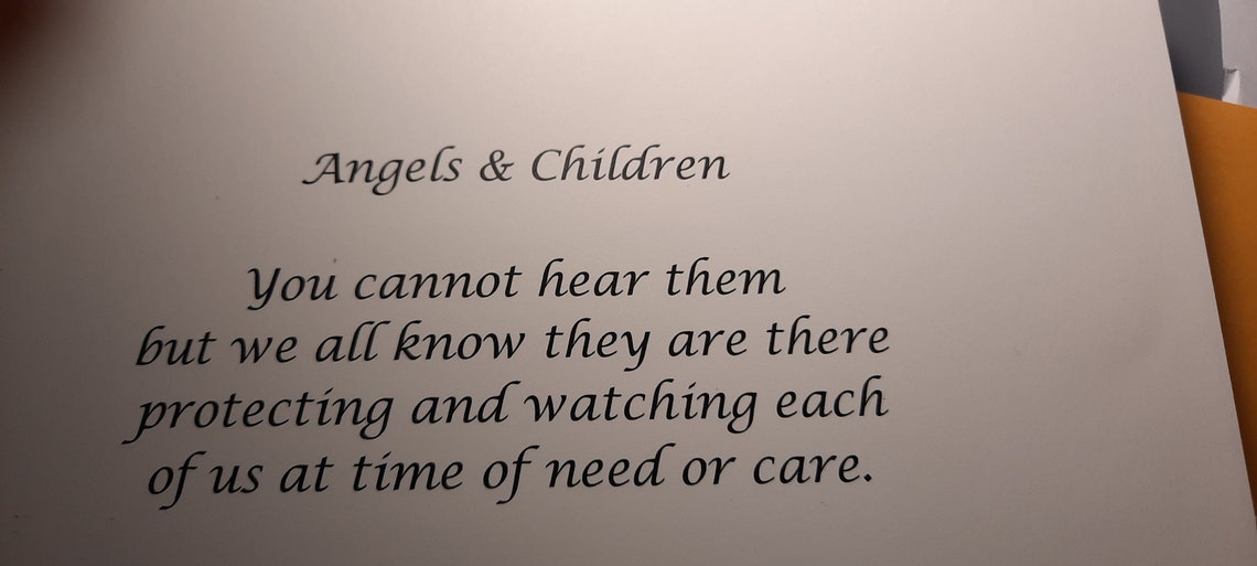 Angels and Children...a Poem From My Heart - Etsy